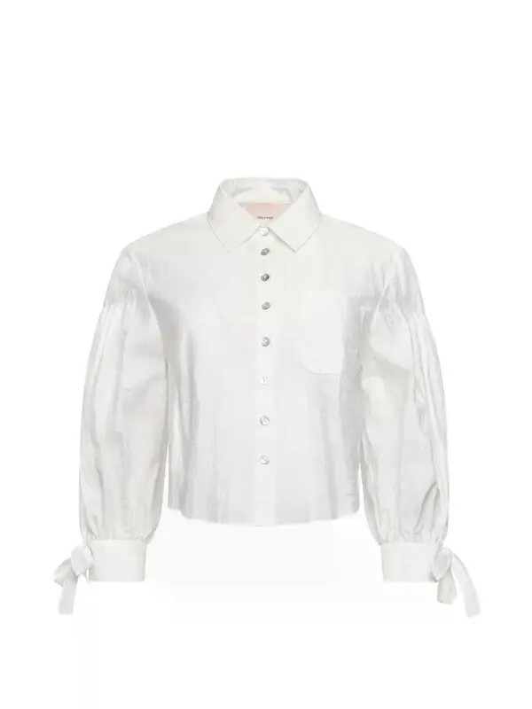Cinq À Sept Finch Bow Sleeve Shirt - White