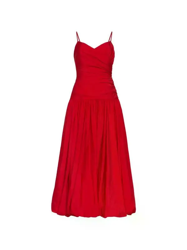 Cinq À Sept Draped Dress - Red