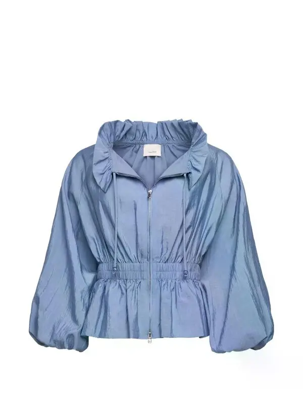 Cinq À Sept Ruffled Peplum Jacket - Blue