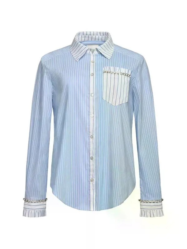 Cinq À Sept Dorsia Embellished Shirt - Blue