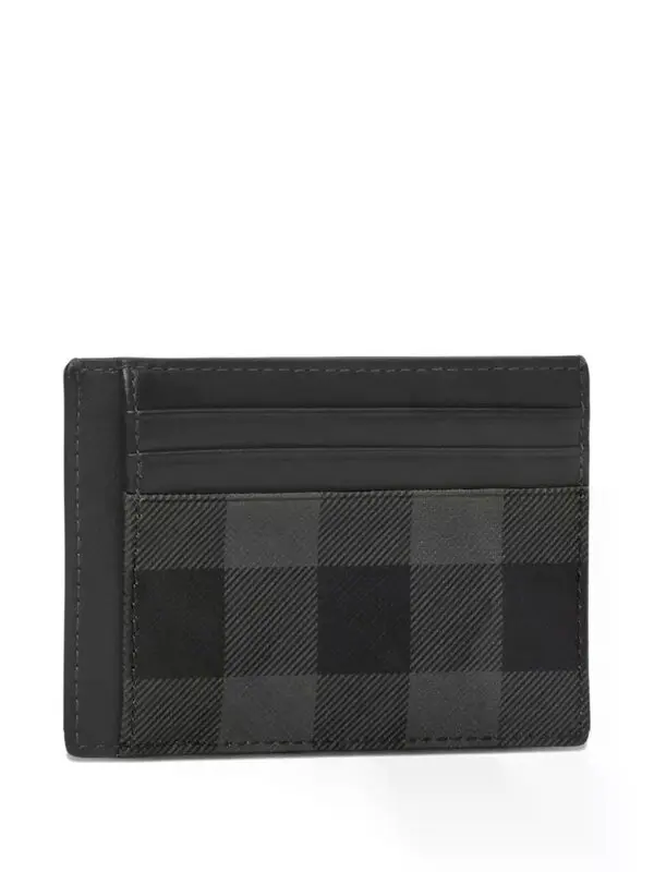 Burberry Check Money Clip Card Case