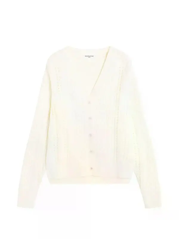 Maison Kitsuné Cable-knit Cardigan - Neutrals