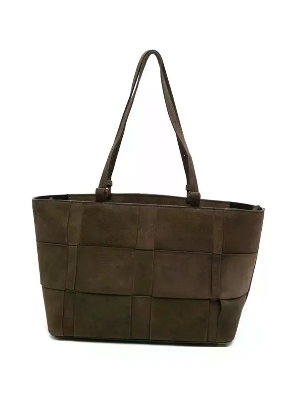 DEMELLIER Florence Woven Tote Bag - Brown