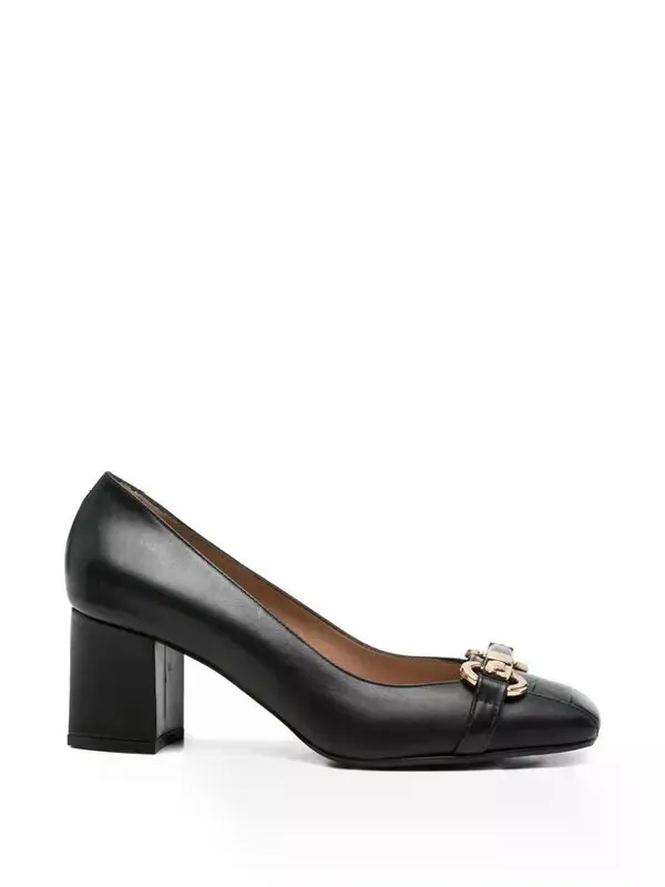 SERGIO MORETTI FIRENZE Leather Pumps - Black