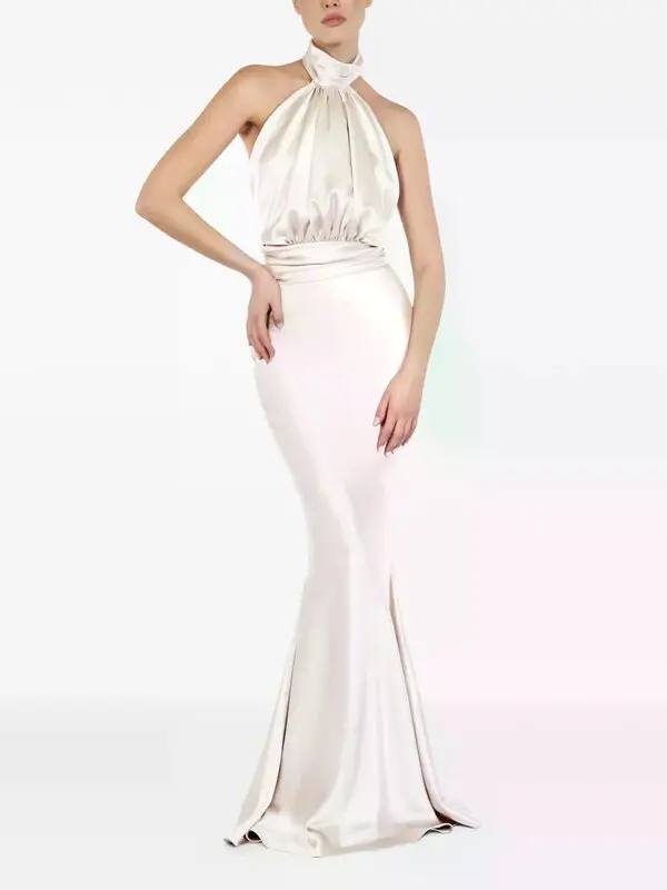 ALEXIA & ANTONIA Bias-cut Maxi Skirt