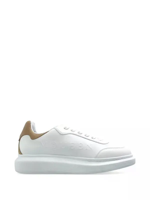 Alexander McQueen Lace-up Leather Sneakers - White