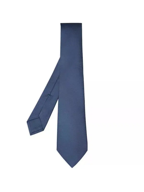 Kiton Point-tip Tie - Blue