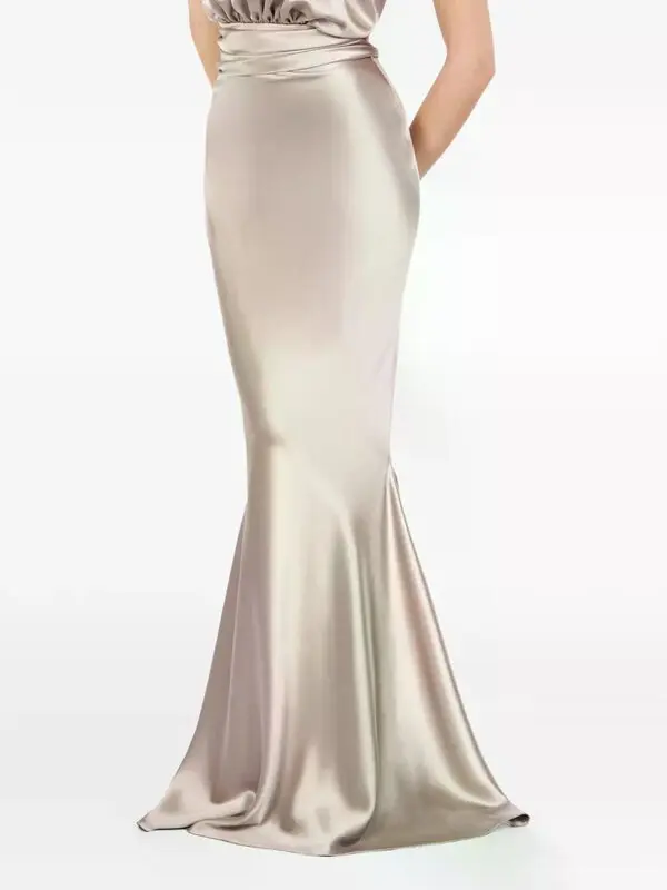 ALEXIA & ANTONIA Bias-cut Maxi Skirt