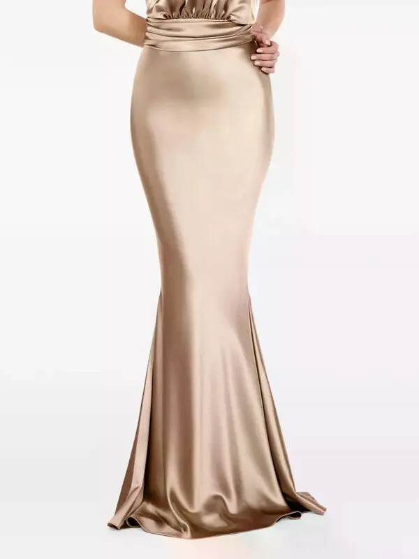ALEXIA & ANTONIA Bias-cut Maxi Skirt