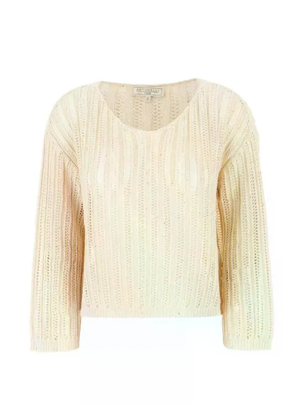 Antonelli Firenze Long-sleeve Sweater - Neutrals