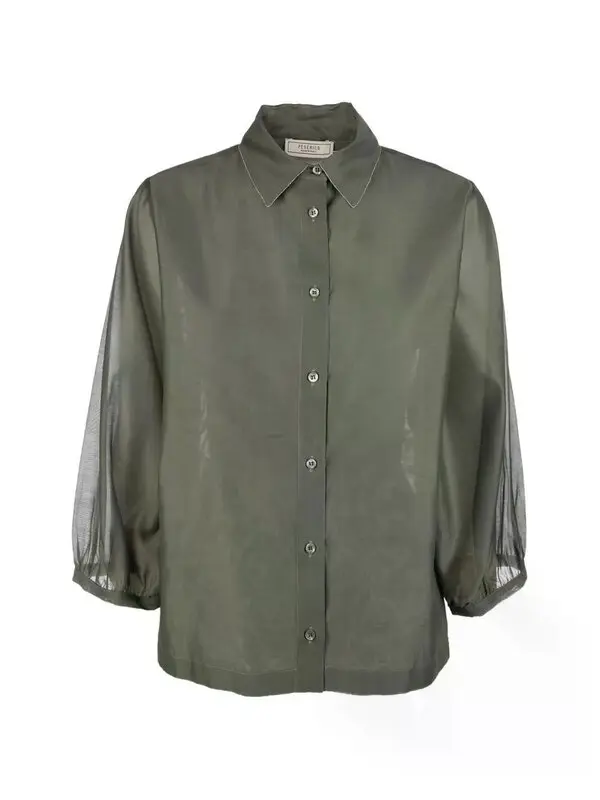 Peserico Button-fastening Shirt - Green