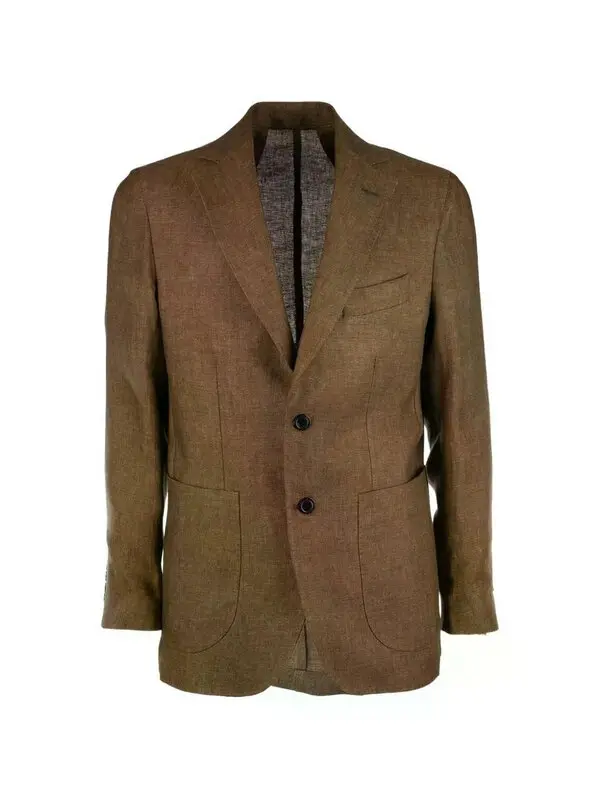 COLAMARINO Patch-pocket Blazer - Brown