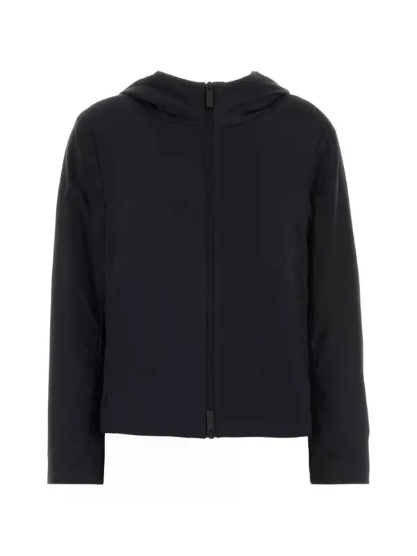 Herno Hooded Zip Jacket - Black