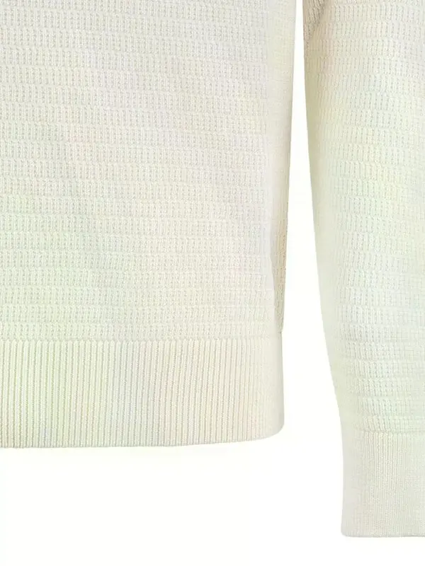 BOSS Textured Crewneck Sweater - Neutrals