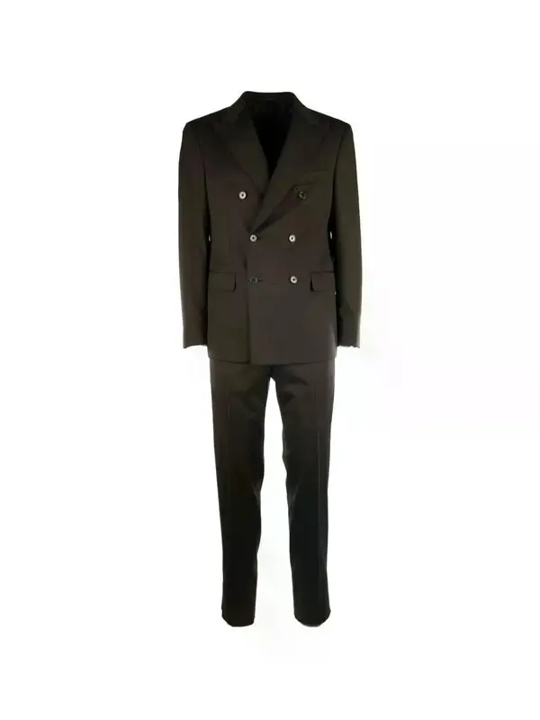 COLAMARINO Double-breasted Suit - Brown