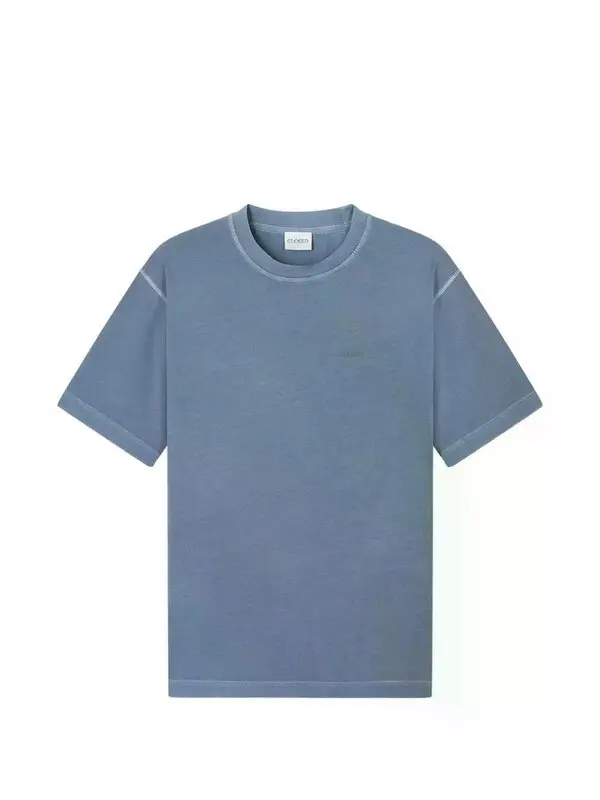 Closed Logo-detail Crew-neckt-shirt - Blue
