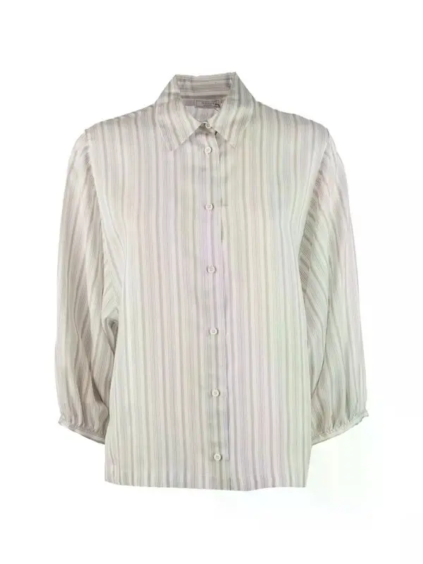 Peserico Striped Button-up Shirt - Neutrals