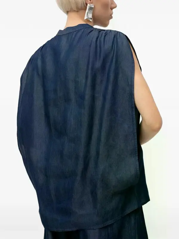 DARKPARK Tracy Sleeveless Blouse - Blue