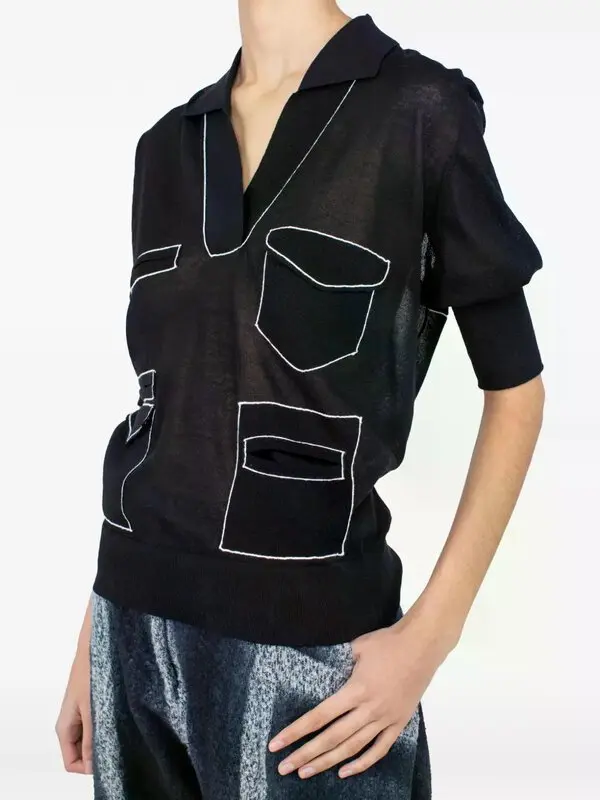 KIKO KOSTADINOV Kreiner Polo Shirt - Black
