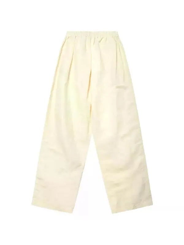 WILLY CHAVARRIA Elastic Waistband Embroidery Trousers - Neutrals