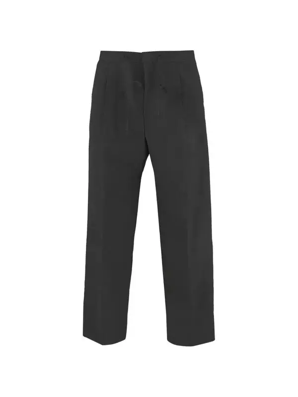 BOSS Drawstring Pleated Trousers - Black