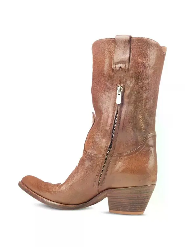 Officine Creative Western Style Pointed-toe Boots