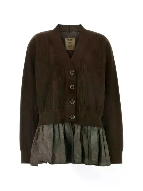 UMA WANG Oversized Cardigan - Brown