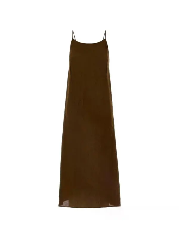 UMA WANG Anaya Mud Jersey Dress - Brown
