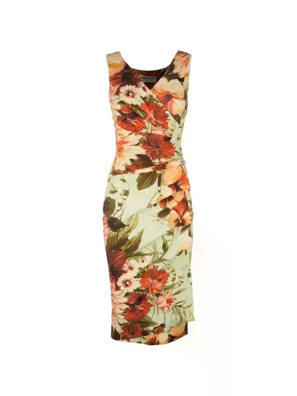 Chiara Boni La Petite Robe Isoshi Floral-print Dress - Green