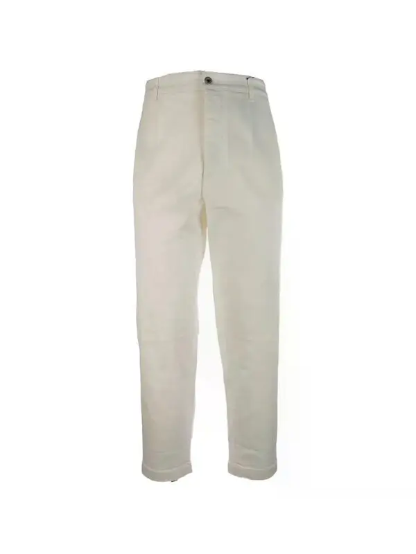 PENCE 1979 Button-fastening Buckle-detail Trousers - White
