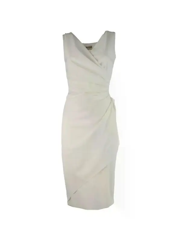 Chiara Boni La Petite Robe Charisse Draped Dress - White