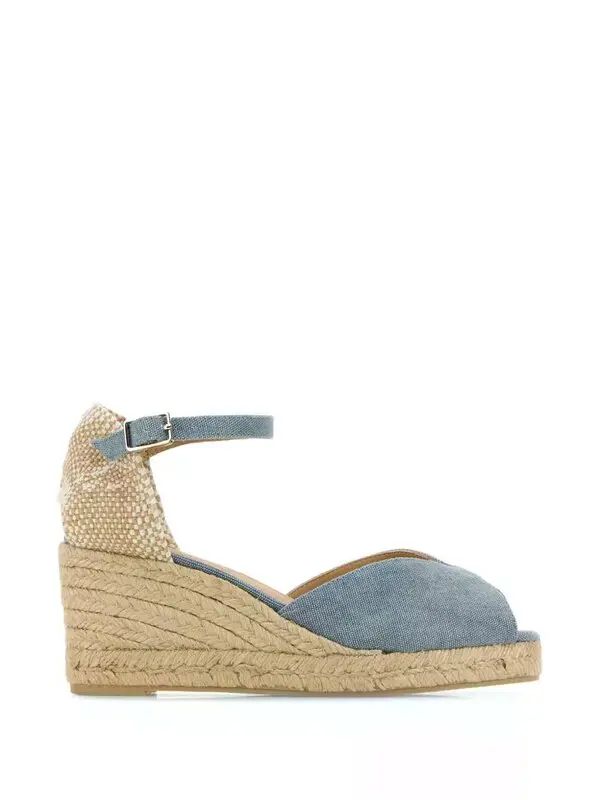 CastaÑer Bianca Canvas Wedges - Blue