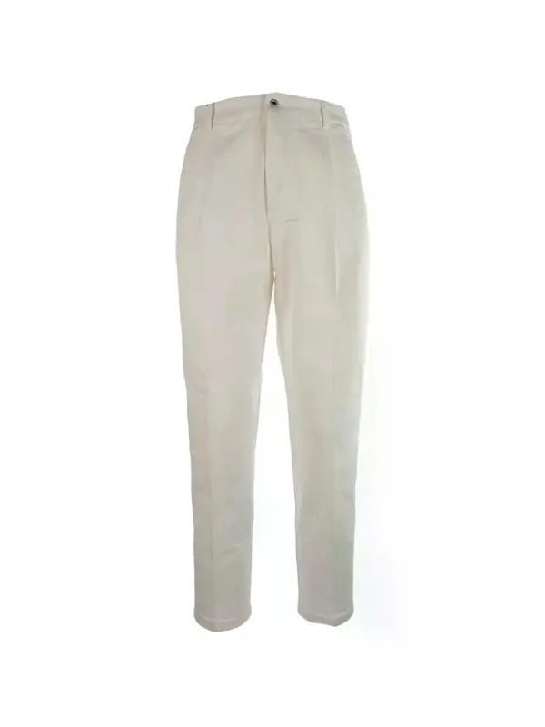 PENCE 1979 Button-fastening Pleated Trousers - White