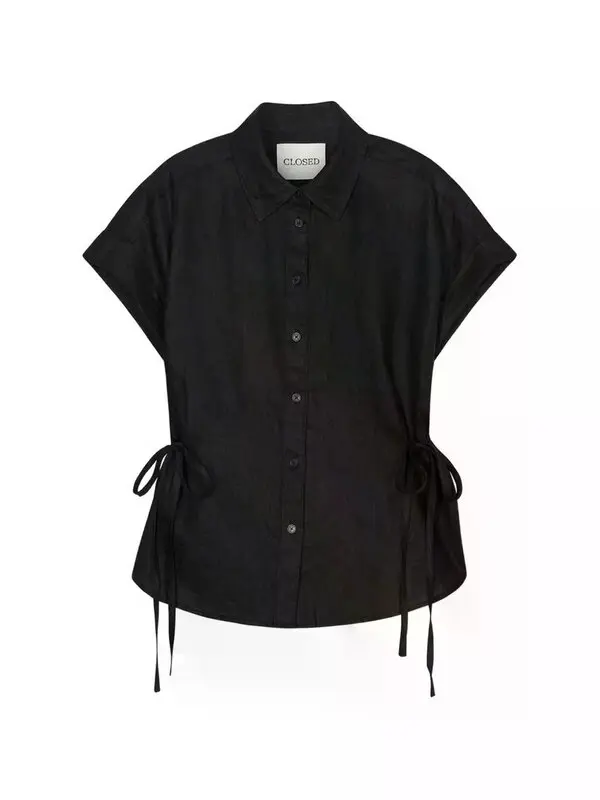 Closed Tie Waist Shirt