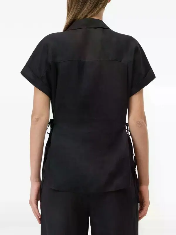 Closed Tie Waist Shirt