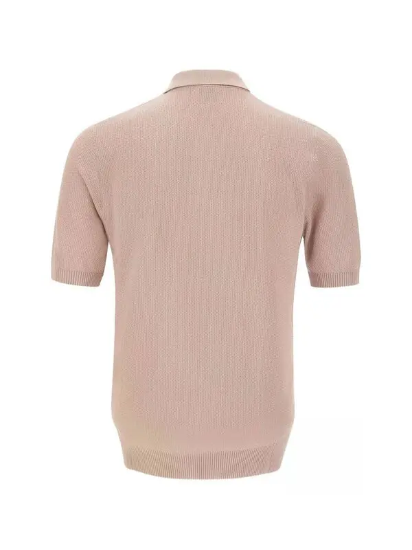 Eleventy Half-zip Polo Shirt - Neutrals