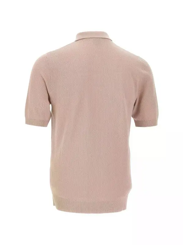 Eleventy Half-zip Polo Shirt - Neutrals