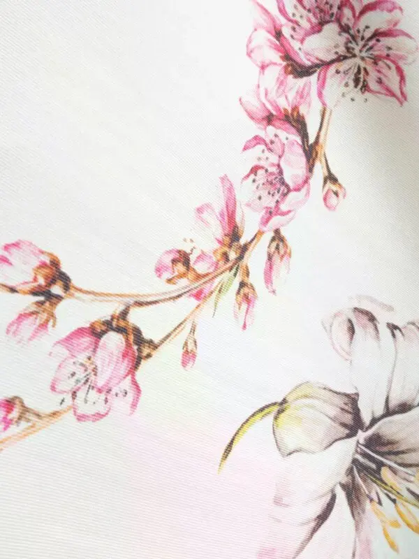 CO.GO Floral-print Silk Top