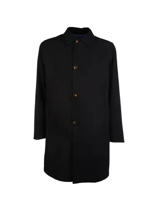 KIRED Button-down Trench Coat - Blue