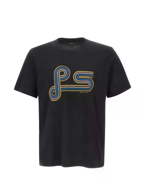 Paul Smith Multicolor Print Crew Neck T-shirt