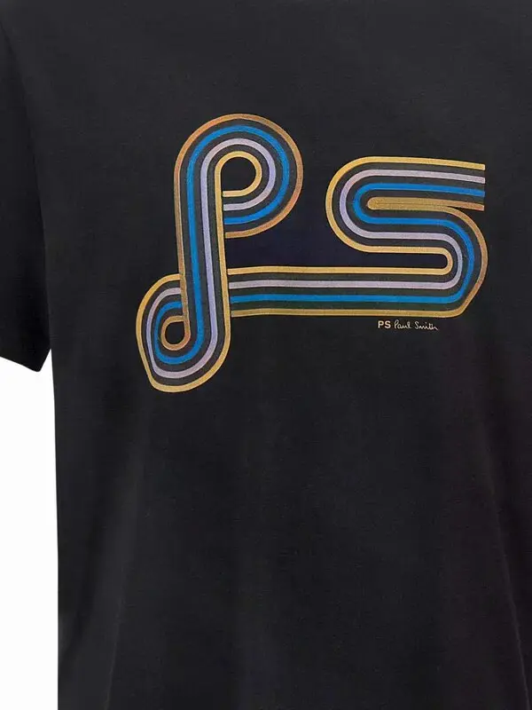 Paul Smith Multicolor Print Crew Neck T-shirt