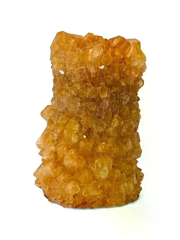 MINERAL SERIES Small Crystal Vase - Orange