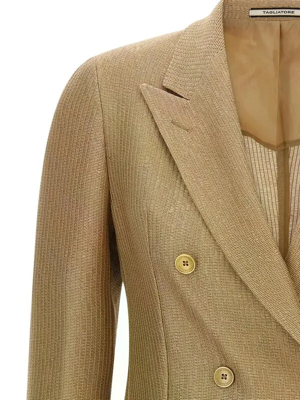 Tagliatore Double-breasted Blazer With Peak Lapels