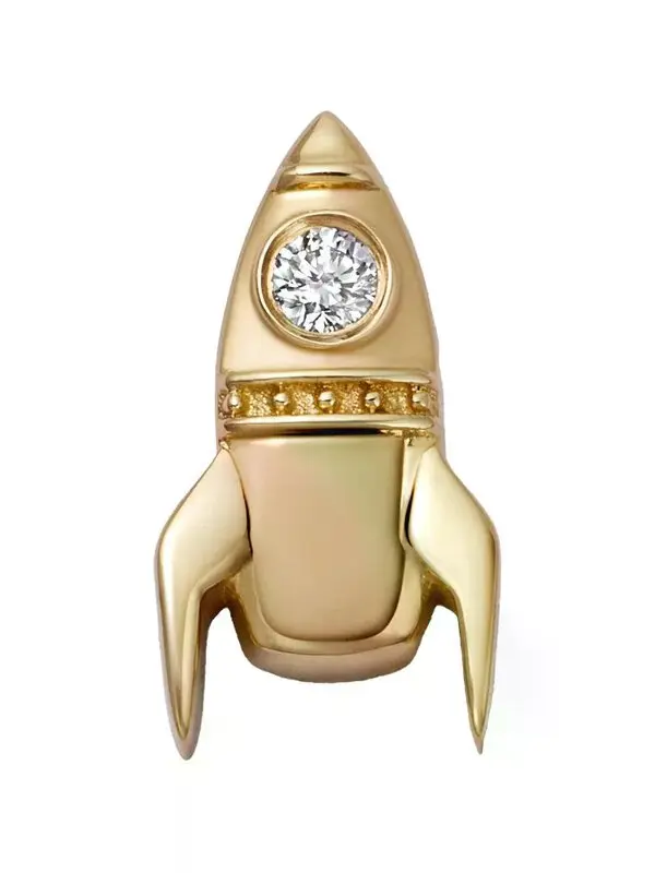 Loquet Pocket Rocket Diamond Charm - Gold