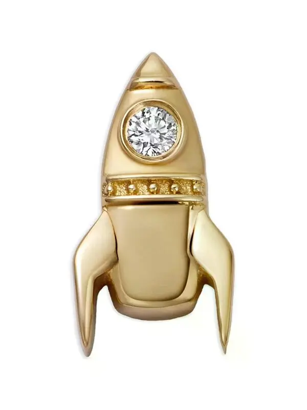 Loquet Pocket Rocket Diamond Charm - Gold