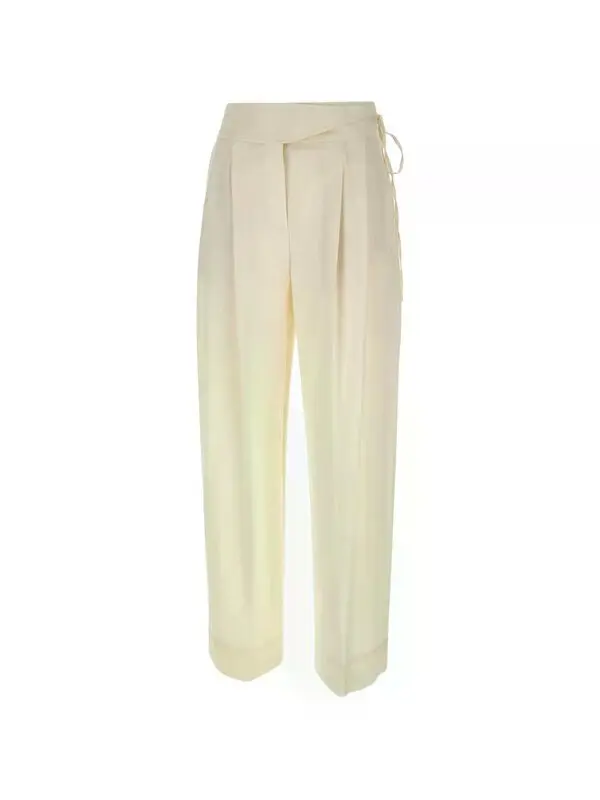 BOSS Pleated Straight Leg Trousers - Neutrals