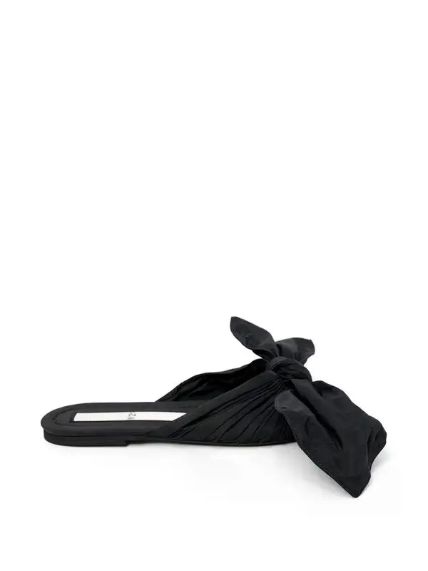 N°21 Bow Flat Sandals - Black