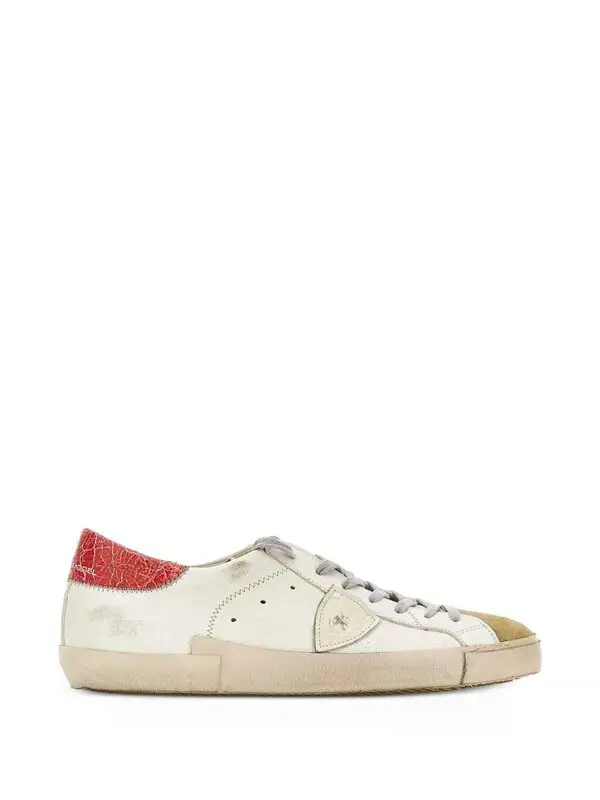 Philippe Model Prsx Distressed-effect Sneakers - White