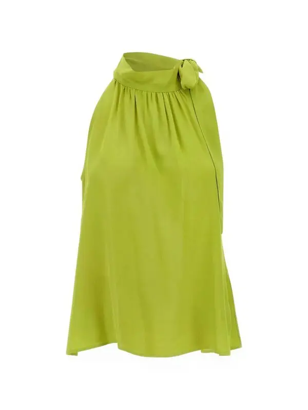 KAOS Halterneck Bow Top - Green