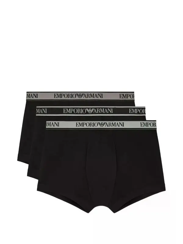 Emporio Armani Elasticated Band Boxers - Black